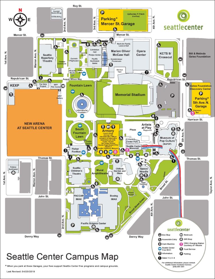 Seattle Center Campus Map – Intranet
